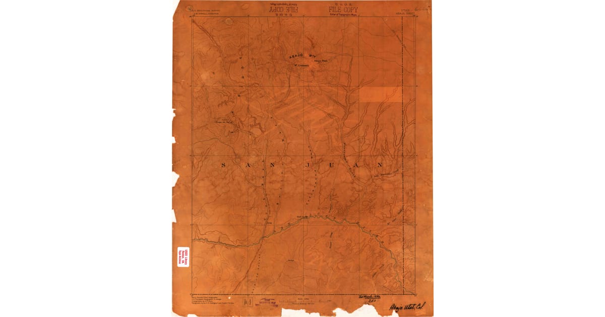 Old Maps of White Mesa Village, Shiprock Agency for Academic Research ...
