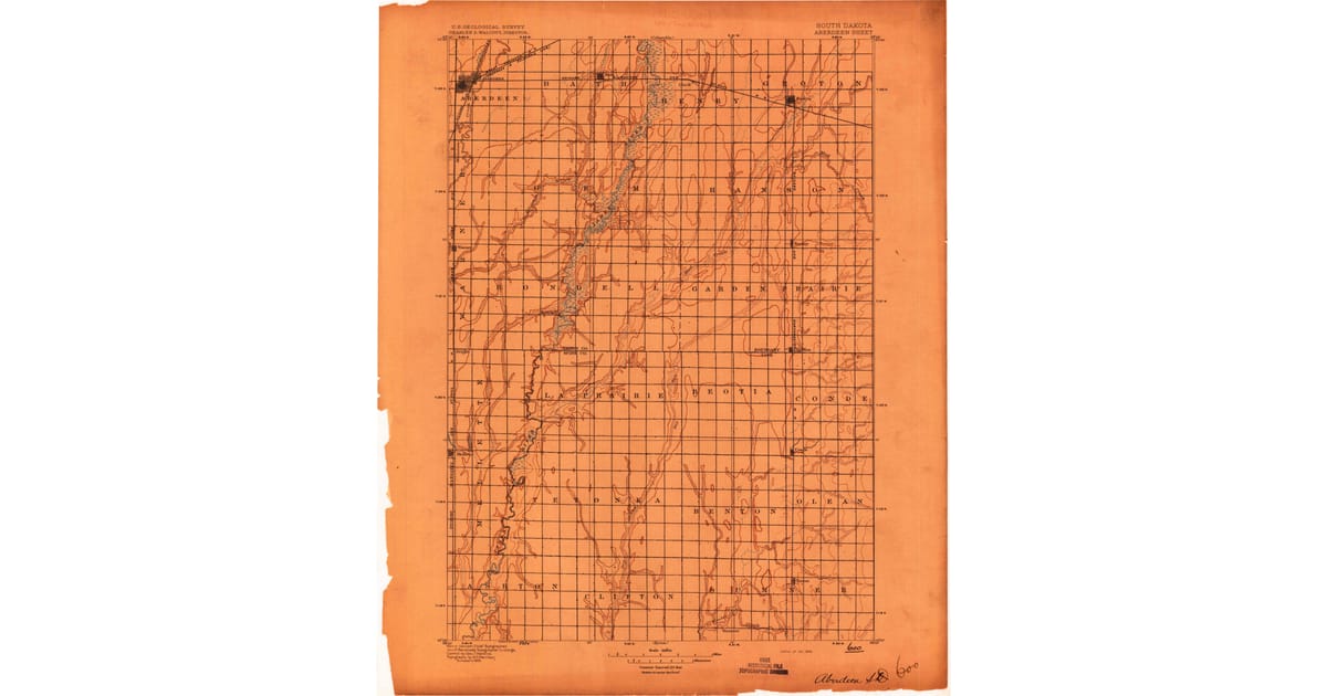Old Maps of West Hanson Township, SD | Pastmaps