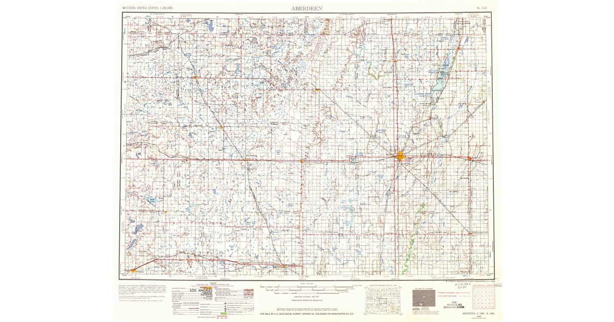 1950s Maps of Plainview Hutterite Colony, SD | Pastmaps