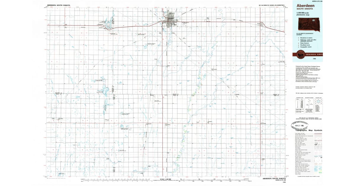 1980s Maps of Craven, SD | Pastmaps