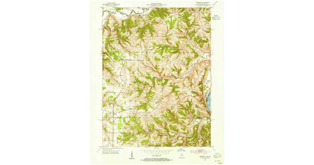 1950s Maps of Dearborn County, IN | Pastmaps