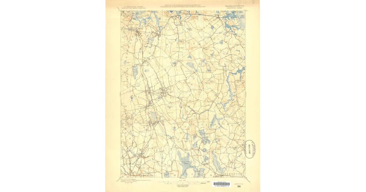 Old Maps of Braintree, MA for Academic Research | Pastmaps
