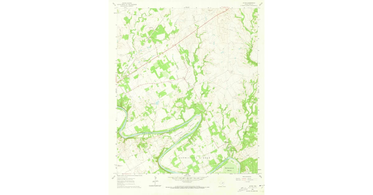 1960s Maps of Acton, TX | Pastmaps