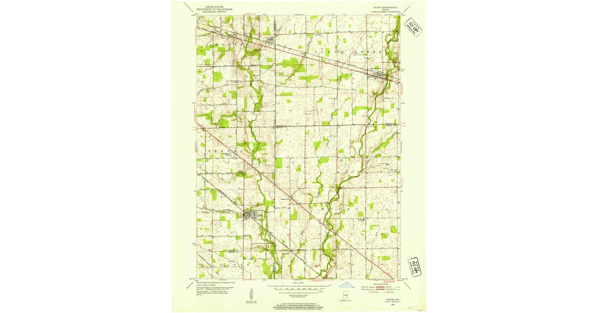 Old Maps of Brookfield, IN for Hiking & Exploration | Pastmaps