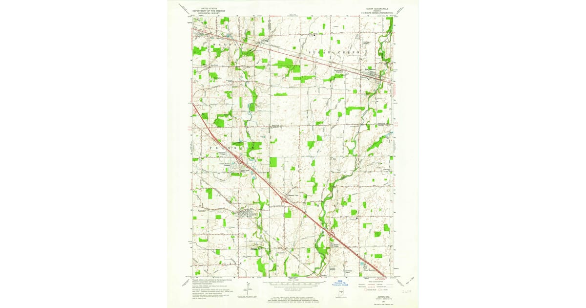 1960s Maps of Hunters Crossing, Indianapolis | Pastmaps