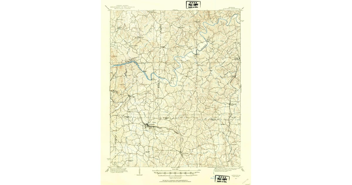 1900s (20th Century) Maps of Cherokee County, GA | Pastmaps
