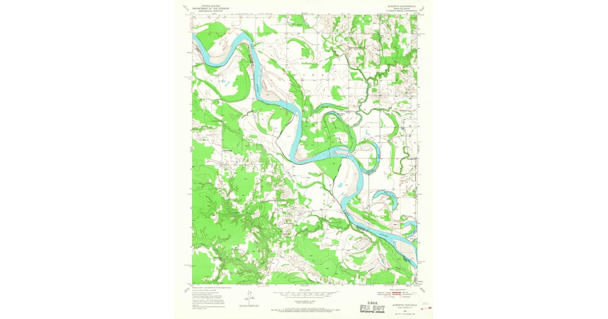 1950s Maps of Red River County, TX | Pastmaps