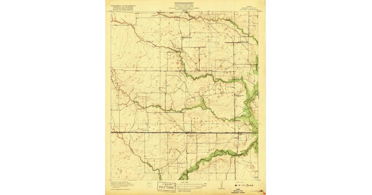 1918 Map of Addicks, Harris County, TX — High-Res | Pastmaps
