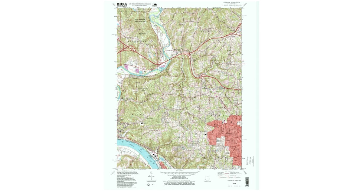 1990s Maps of Cheviot, OH | Pastmaps