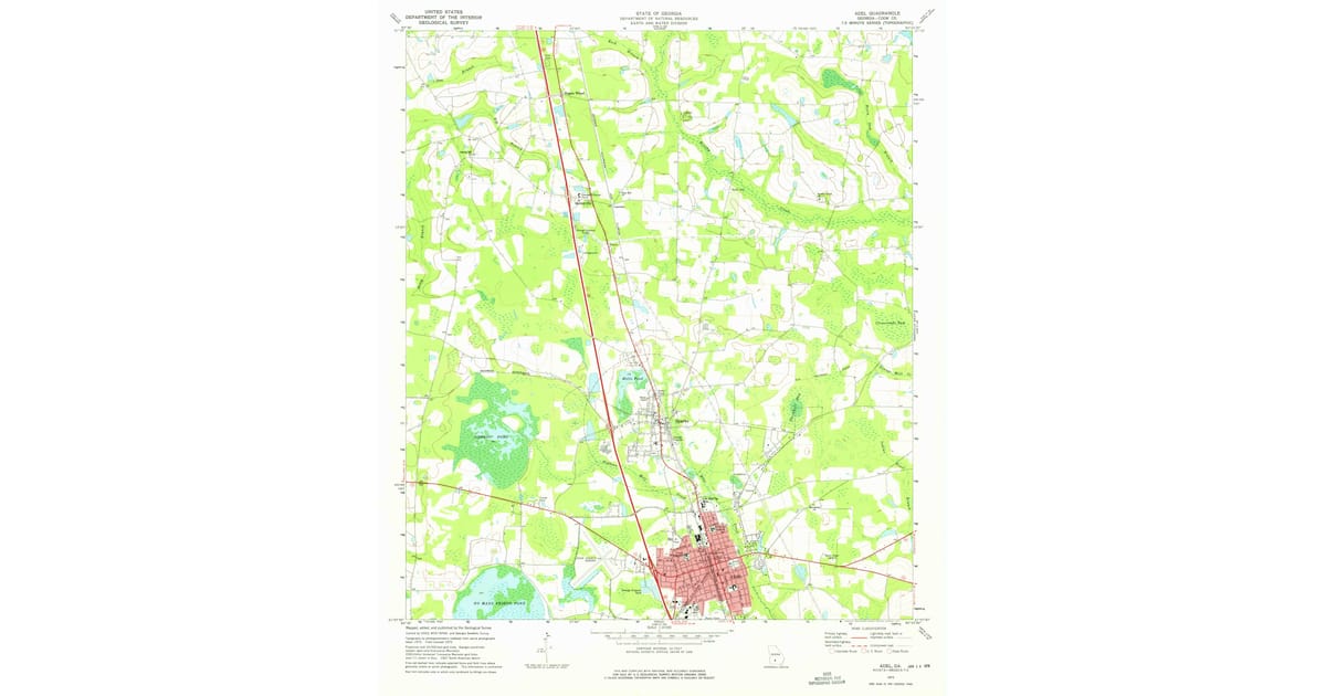 1970s Maps of Cook County, GA | Pastmaps