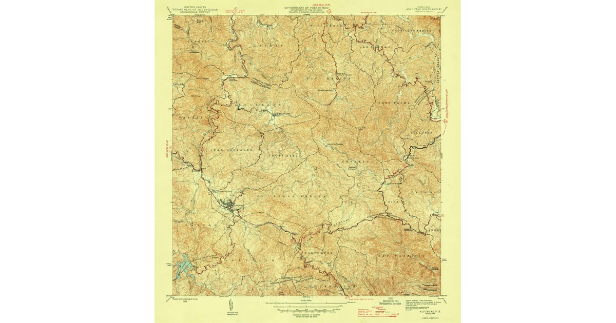 Old Maps of Viví Arriba, Utuado | Pastmaps