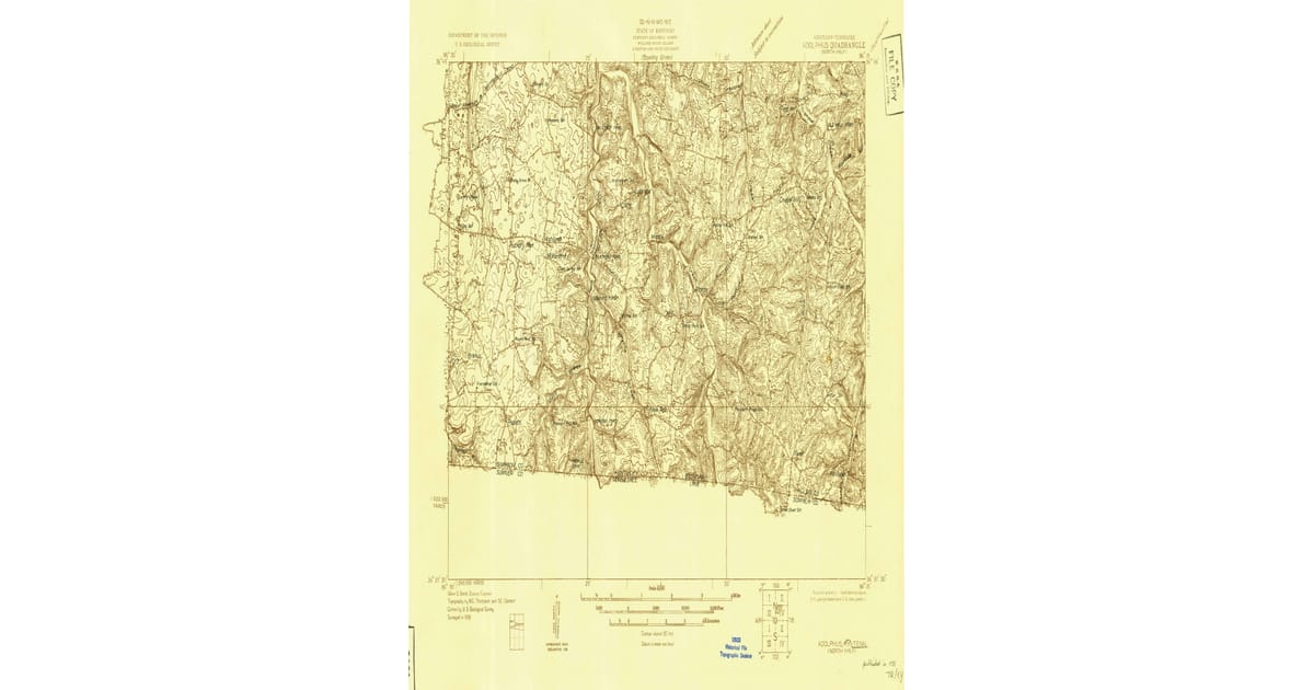 1928 Map of Adolphus, Allen County, KY — High-Res | Pastmaps