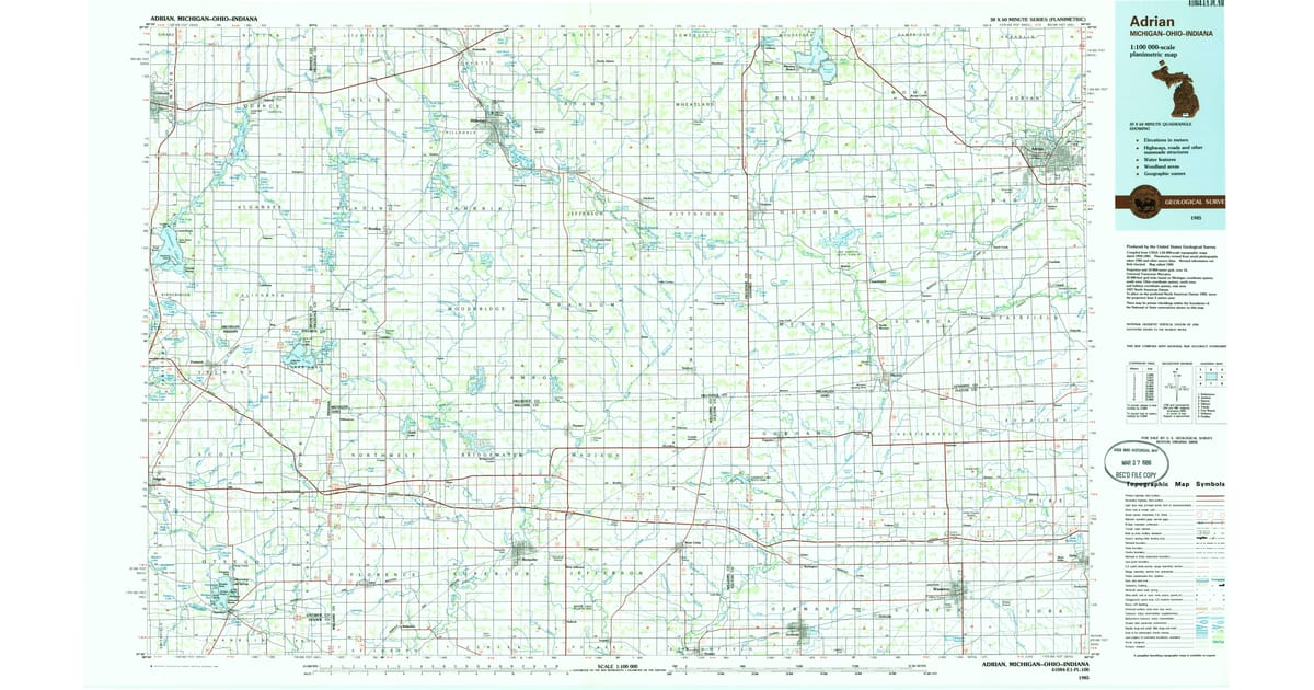 1980s Maps of Cambria, Cambria Township | Pastmaps