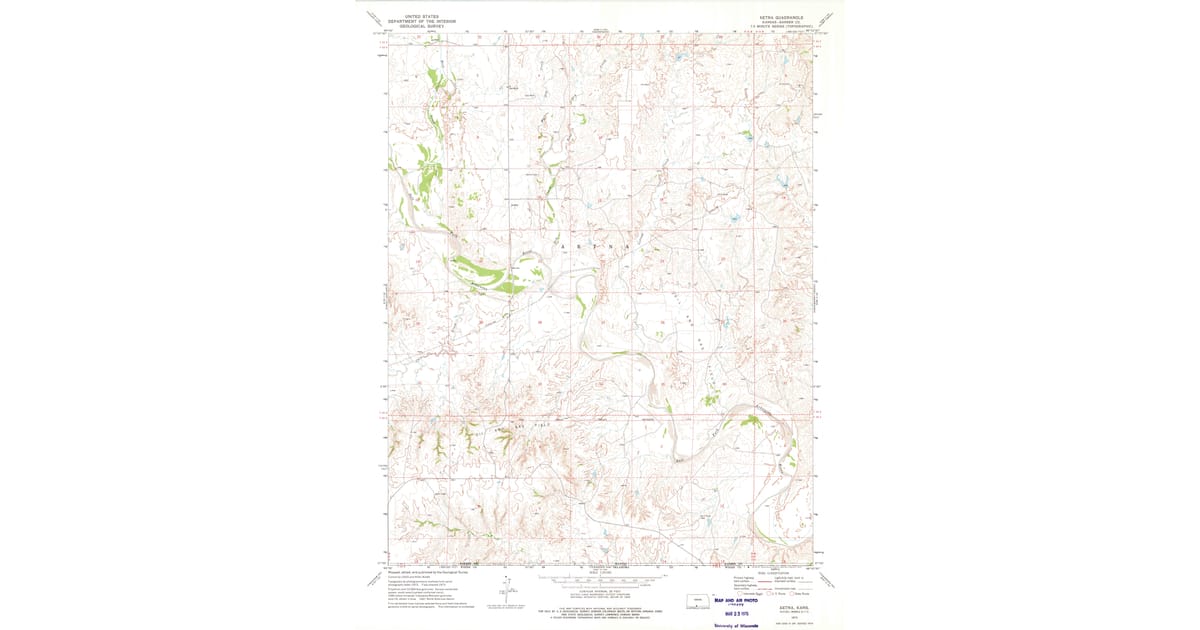 1970s Maps of Aetna, KS | Pastmaps