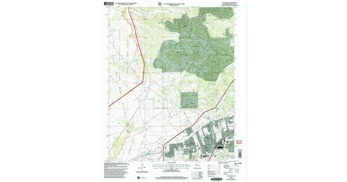 2002 Map of Agua Fria, NM — High-Res | Pastmaps