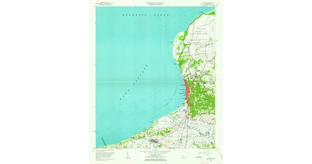 1960s Maps of Moca | Pastmaps