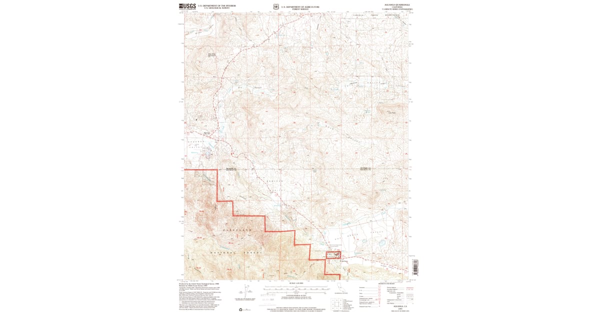 1997 Map of Aguanga, CA — High-Res | Pastmaps