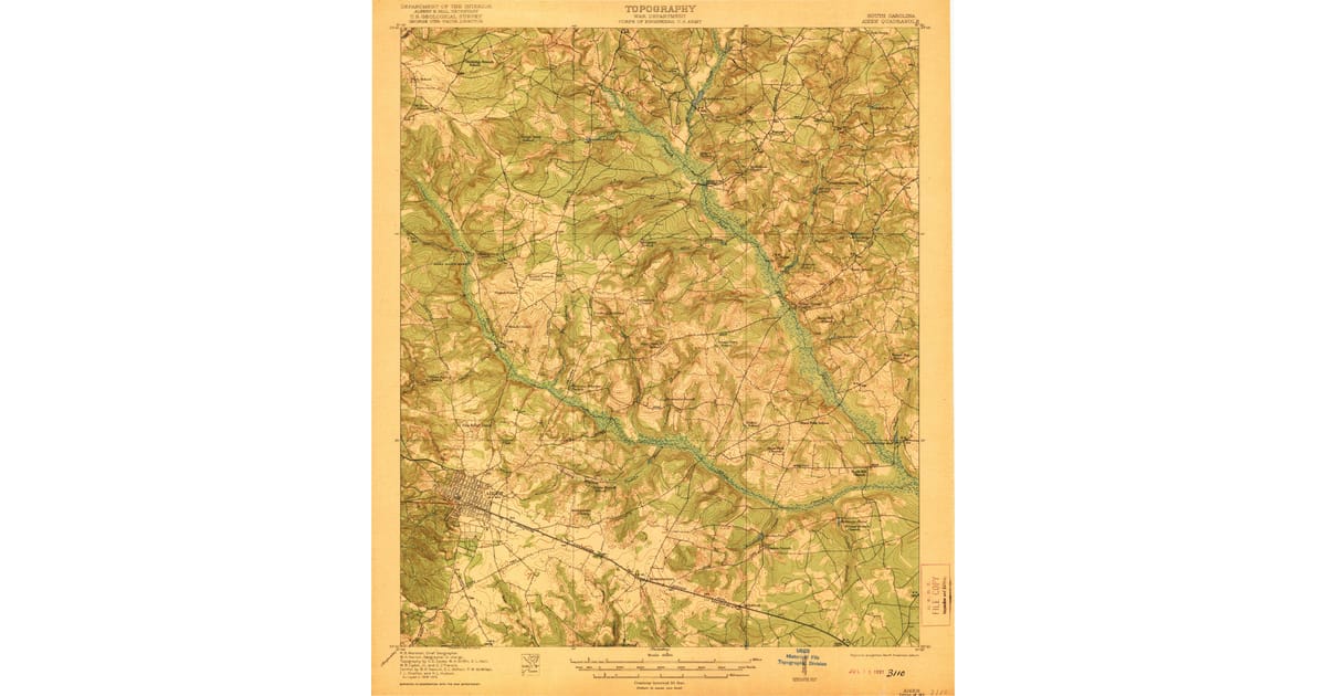 1921 Map of Aiken, SC — High-Res | Pastmaps
