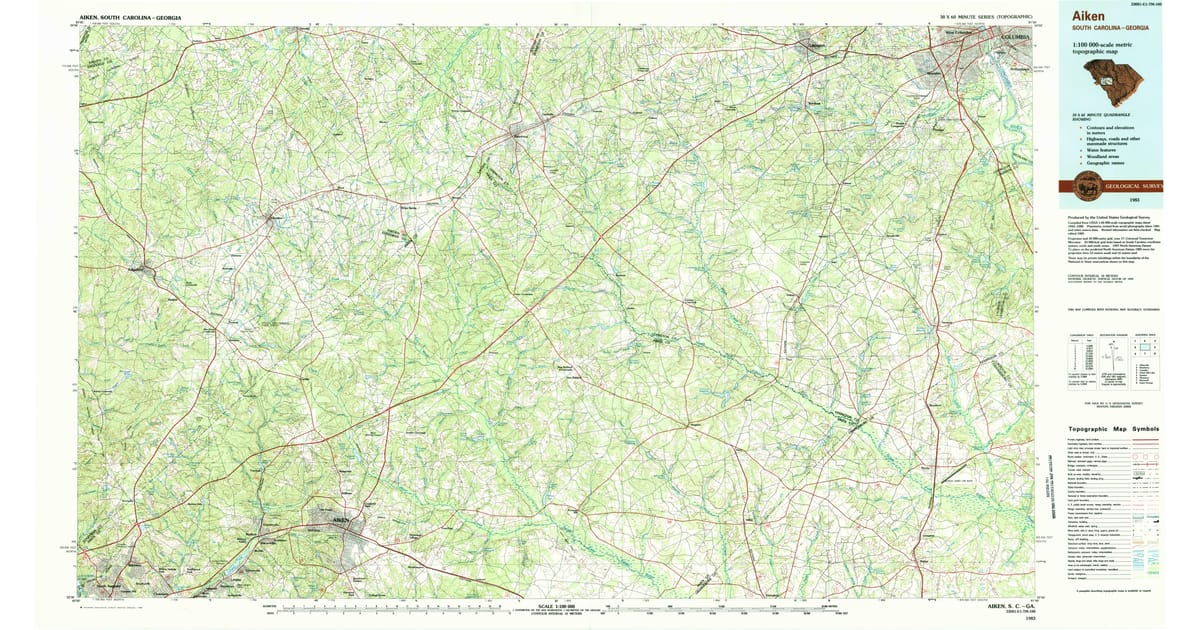 1980s Maps of Camp Rawls, SC | Pastmaps