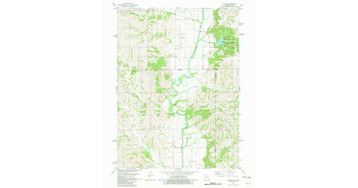 1981 Map of Akron, Harrison County, MO — High-Res | Pastmaps
