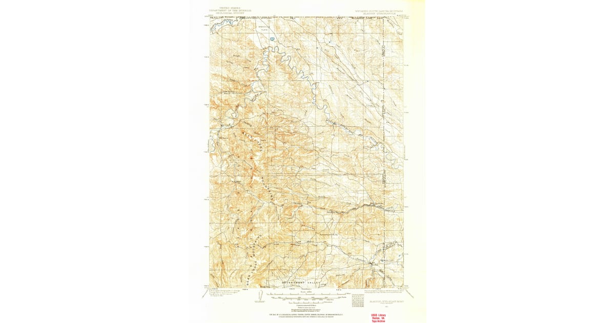 Old Maps of Carter County, MT for Genealogy | Pastmaps