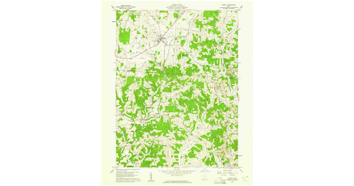 1960s Maps of Athens County, OH | Pastmaps