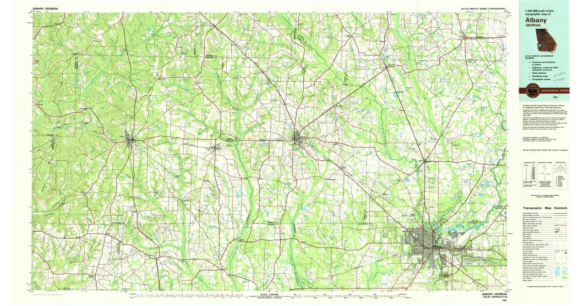 1980s Maps of Chickasawhatchee, GA | Pastmaps