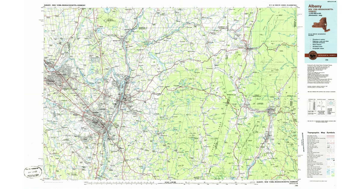 1980s Maps of New Salem, New Scotland | Pastmaps