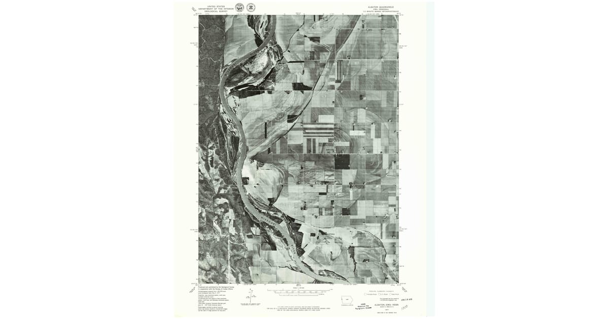 1977 Map of Albaton, Monona County, IA — High-Res | Pastmaps