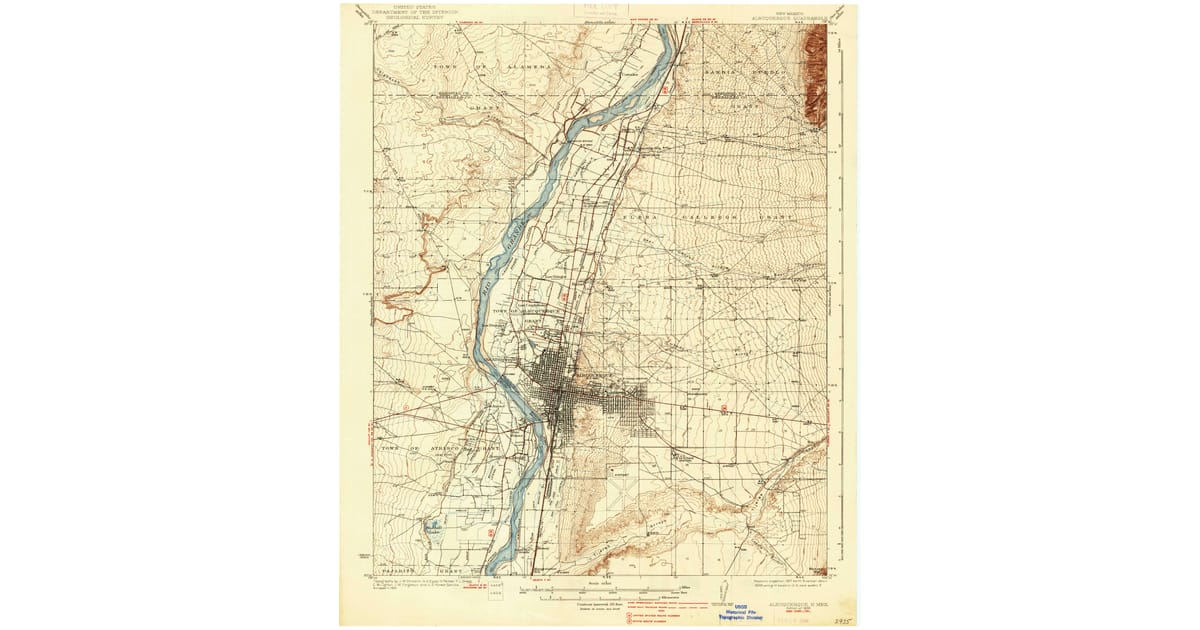 1938 Map of Albuquerque, NM — High-Res | Pastmaps