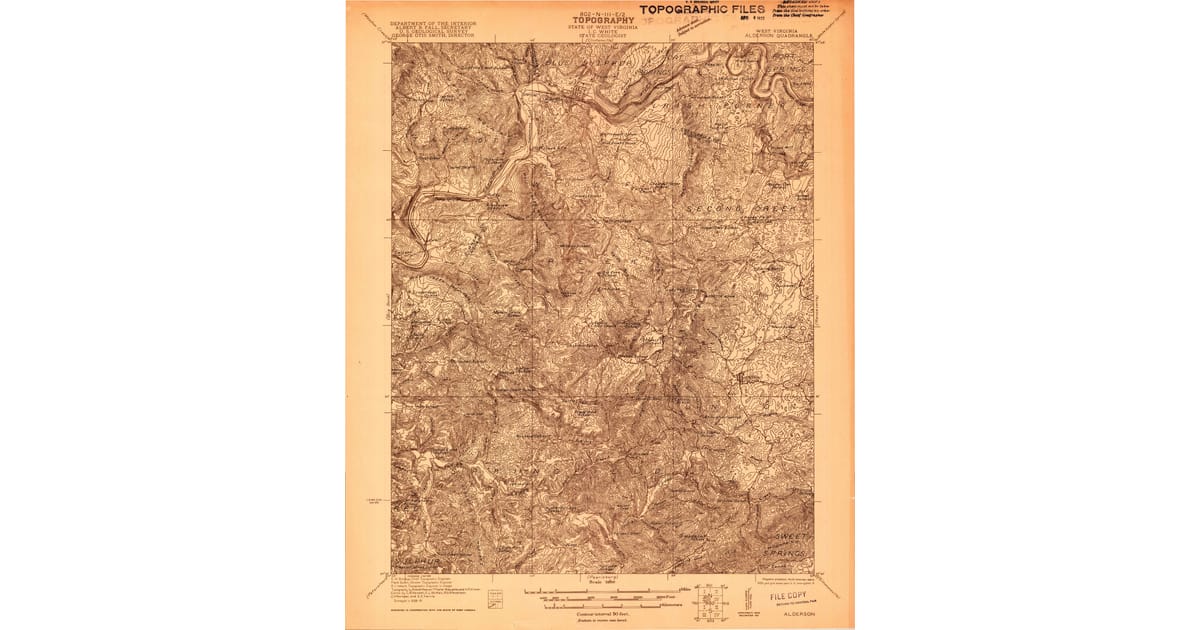1900s (20th Century) Maps of Alderson, WV | Pastmaps