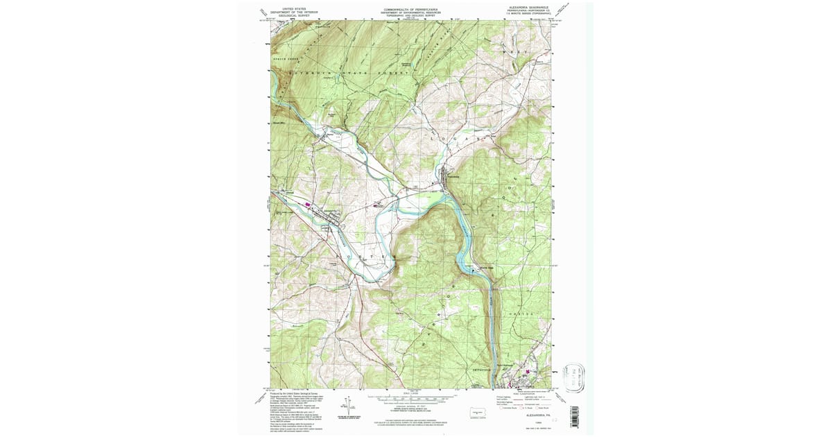 1994 Map of Alexandria, PA — High-Res | Pastmaps