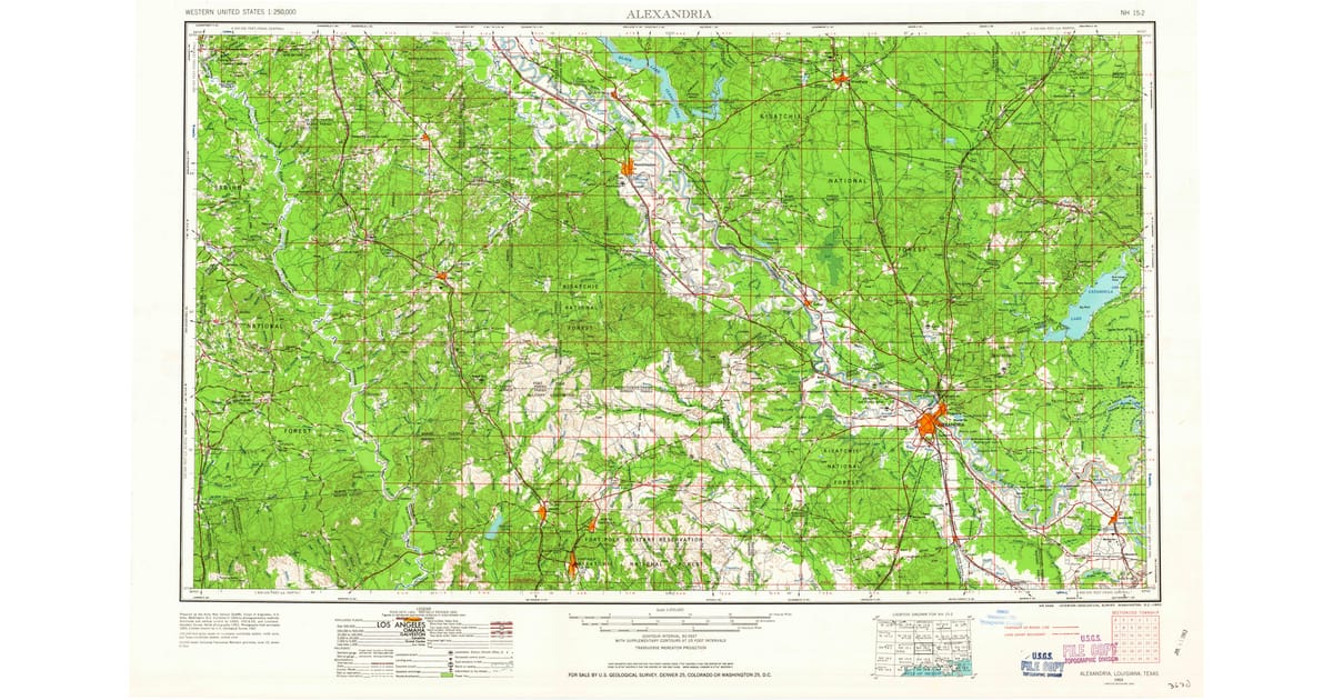 1950s Maps of Clare, LA | Pastmaps