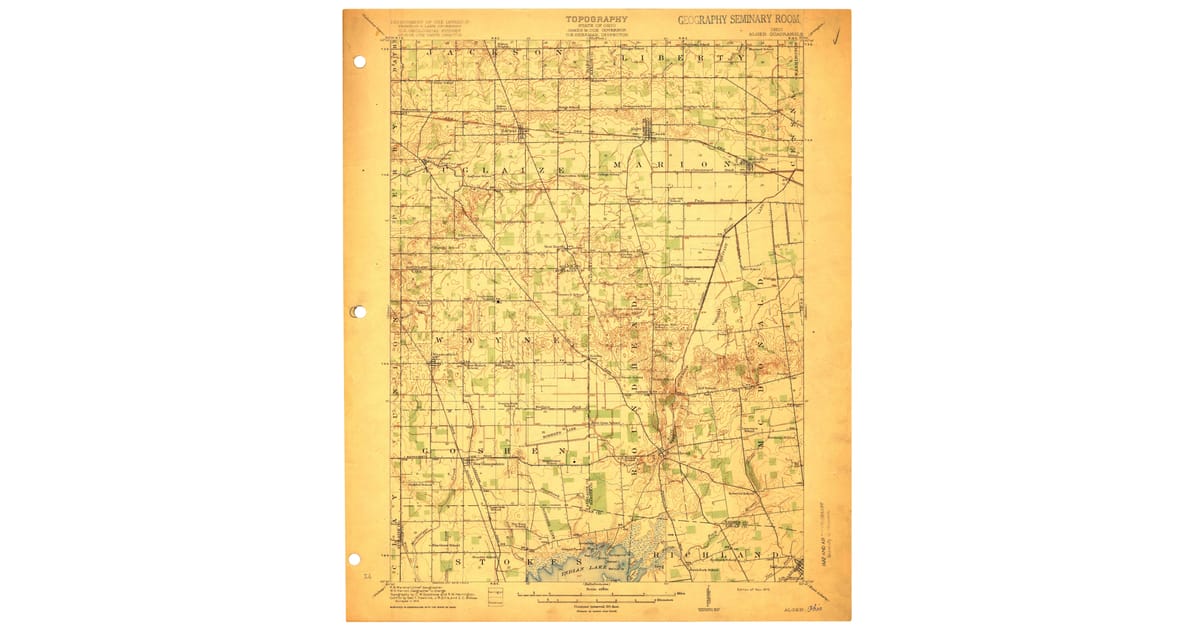 1915 Map of Alger, OH — High-Res | Pastmaps