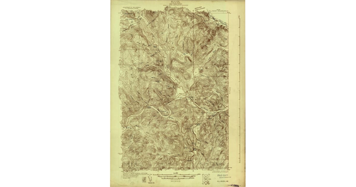 Old Maps of Allagash, ME | Pastmaps