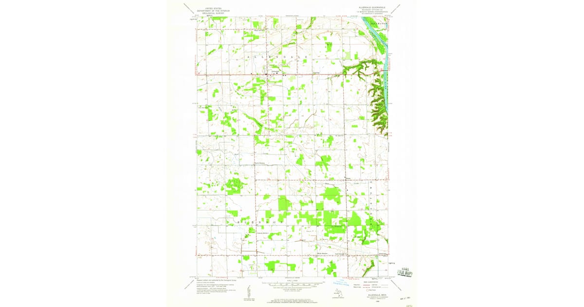 1950s Maps of Hudsonville, MI | Pastmaps