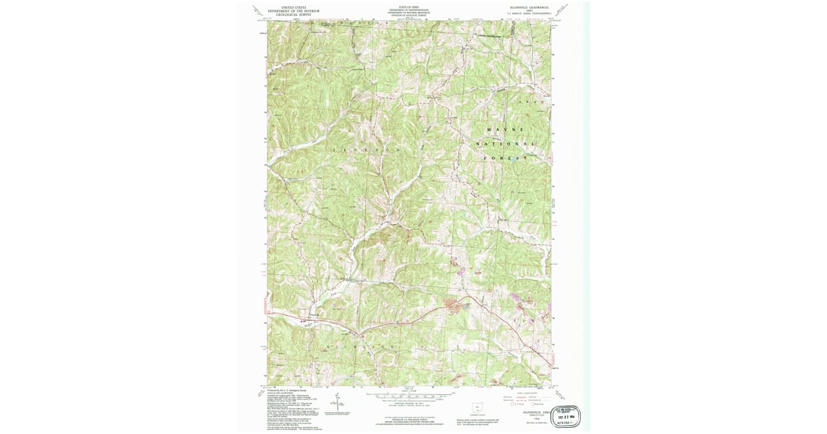 1990s Maps of Vinton County, OH | Pastmaps