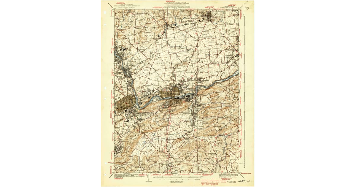 1930s Maps of 1st Ward, Allentown | Pastmaps