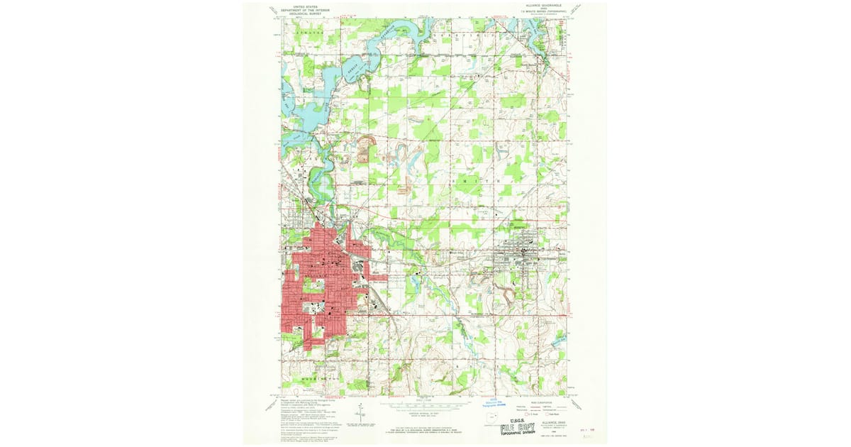 1966 Map of Alliance, OH — High-Res | Pastmaps