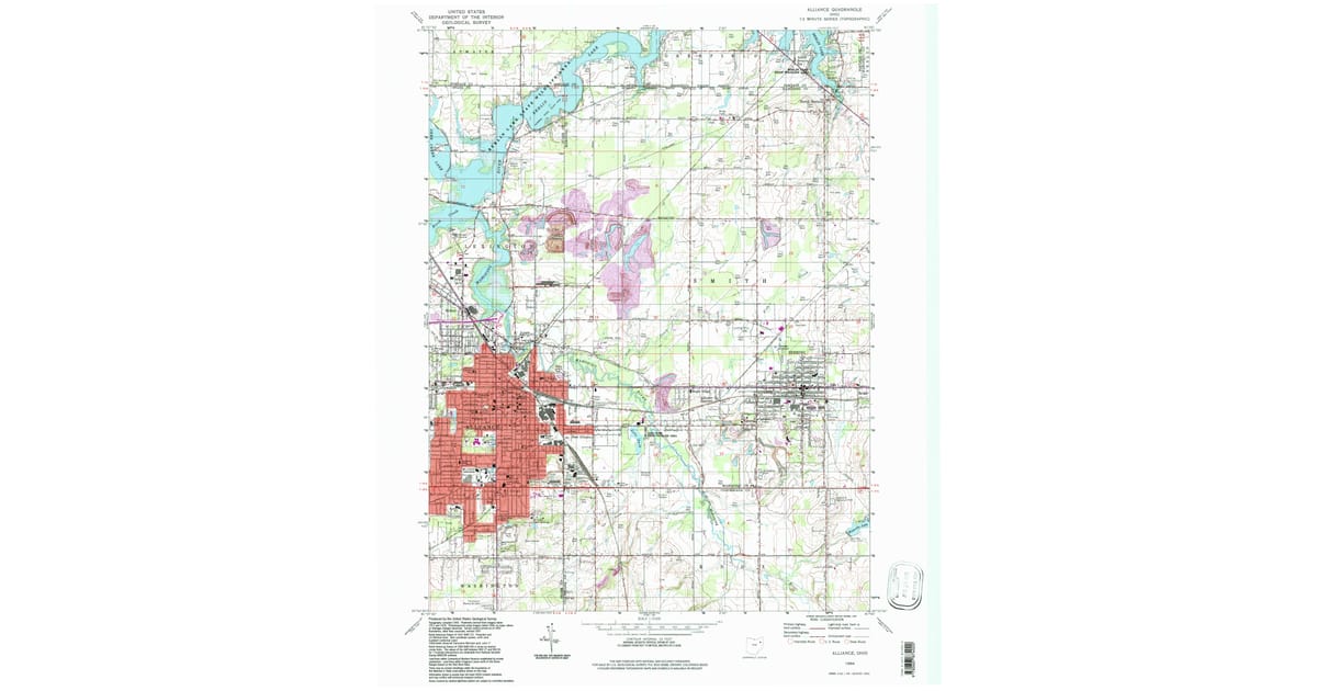 1990s Maps of Stark County, OH | Pastmaps
