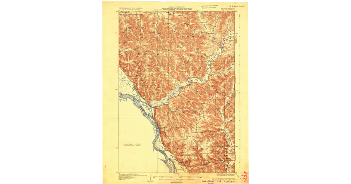 1932 Map of Alma, WI — High-Res | Pastmaps
