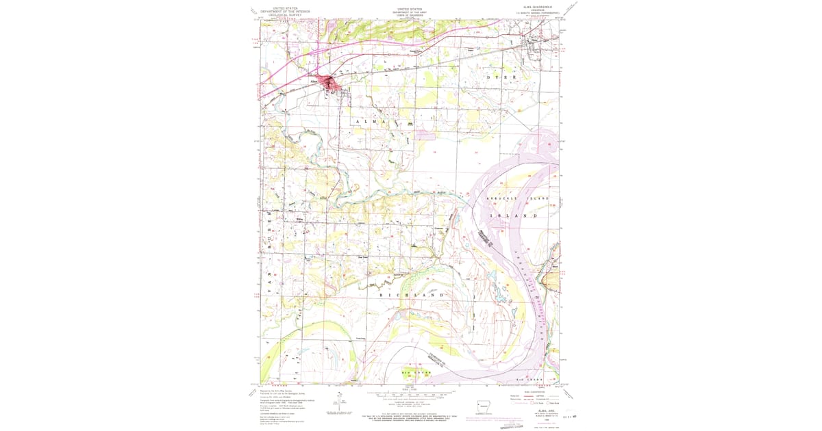 1948 Map of Alma, AR — High-Res | Pastmaps