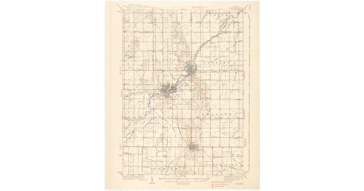 1938 Map of Alma, MI — High-Res | Pastmaps