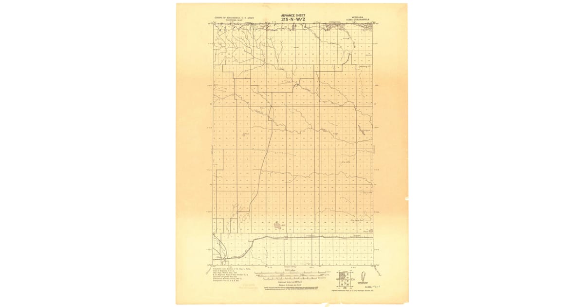 Old Maps of Cool Spring Hutterite Colony, MT for Hiking & Exploration ...