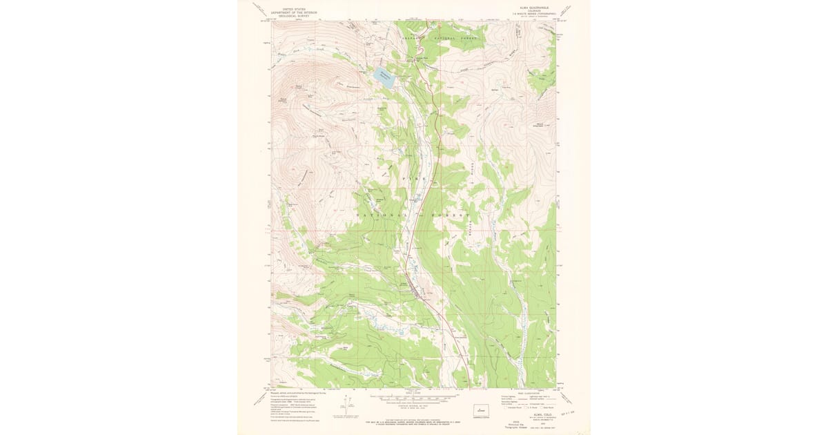 1970 Map of Alma, CO — High-Res | Pastmaps