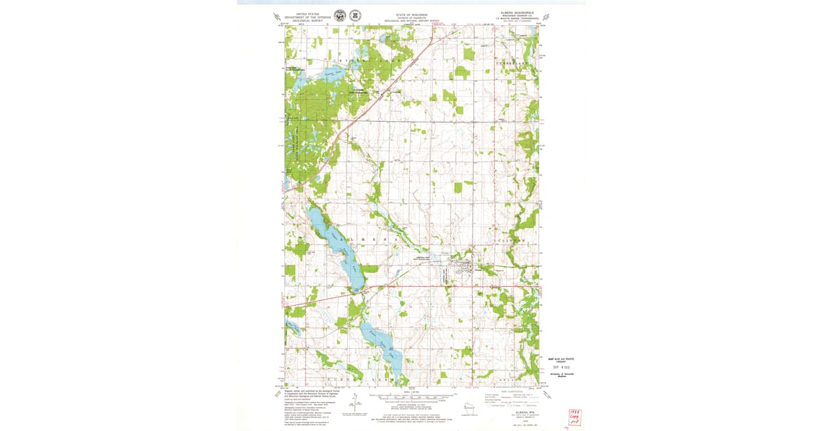 1978 Map of Almena, WI — High-Res | Pastmaps