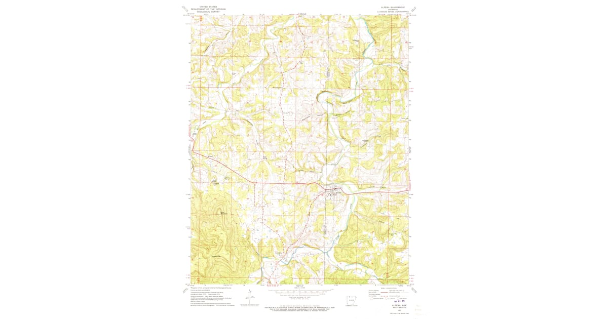 1970s Maps of Boone County, AR | Pastmaps