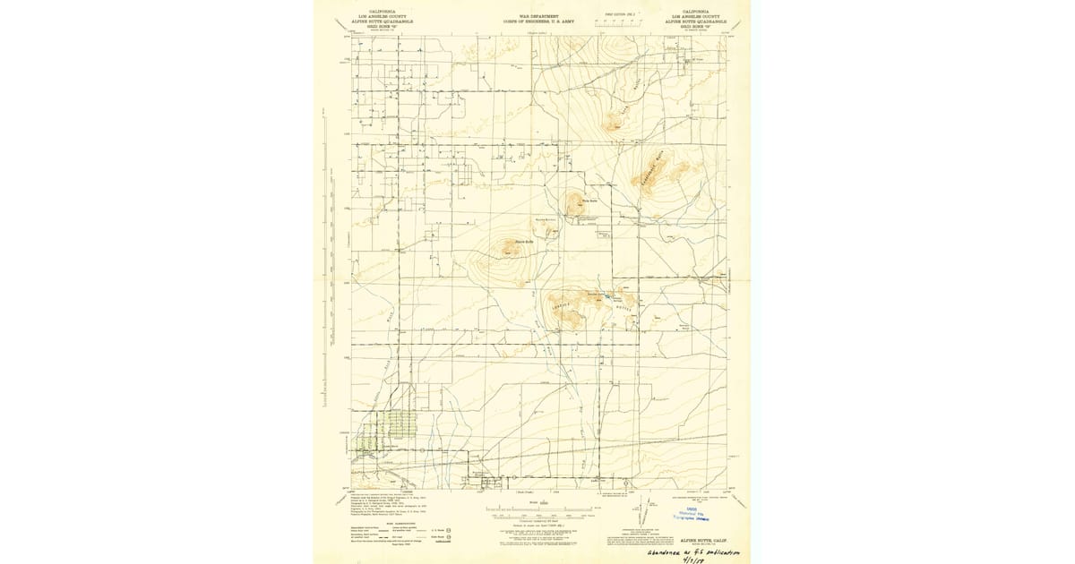 1940s Maps of Palmdale, CA | Pastmaps