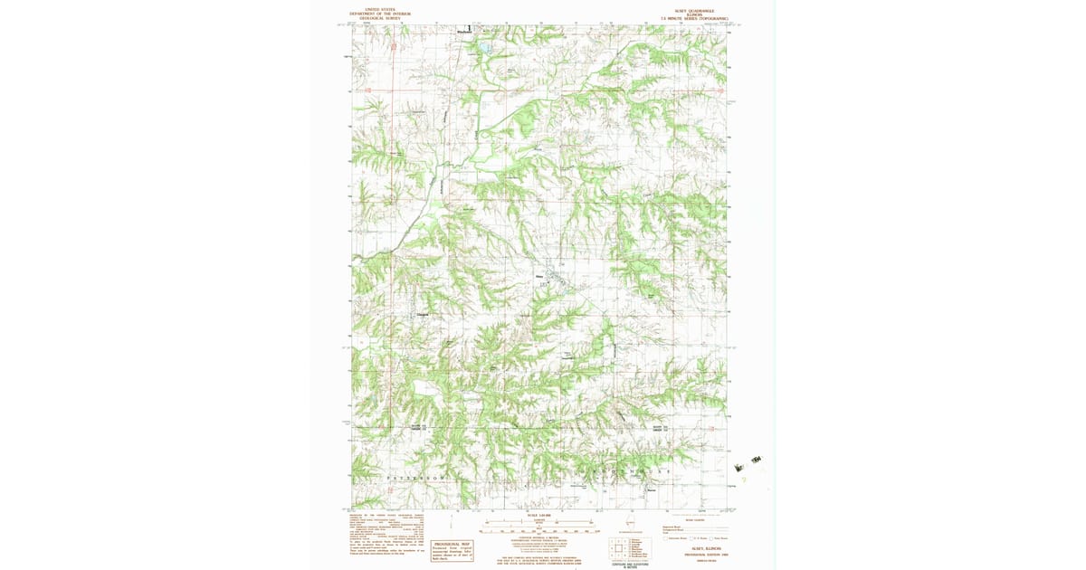 1983 Map of Alsey, IL — High-Res | Pastmaps