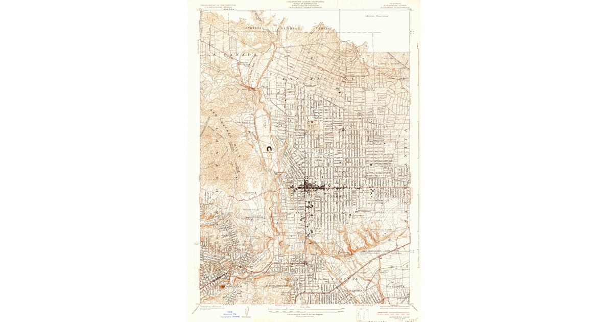 1928 Map of Altadena, California — High-Res | Pastmaps